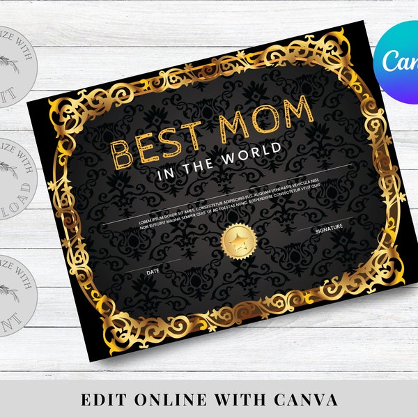 Best Mom Award - Etsy