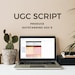 UGC Creator Script - Etsy