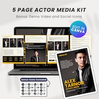 10 Page Film Press Kit Canva Template Film Media Kit Movie Press Kit ...