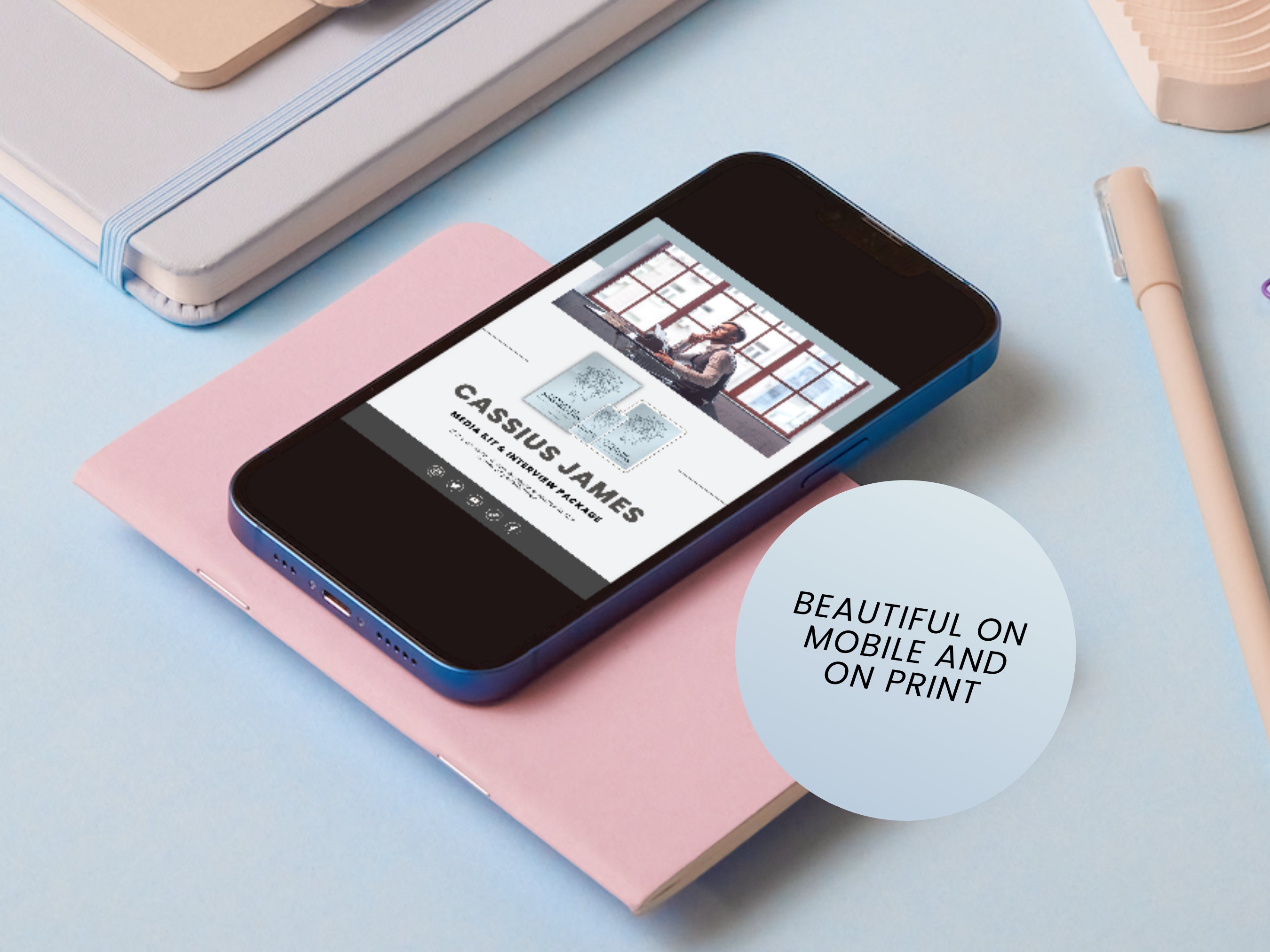 7-page Author Press Kit Canva Template, Author Media Kit, Book ...