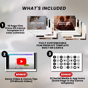 10 Page Film Press Kit Canva Template Film Media Kit Movie Press Kit ...