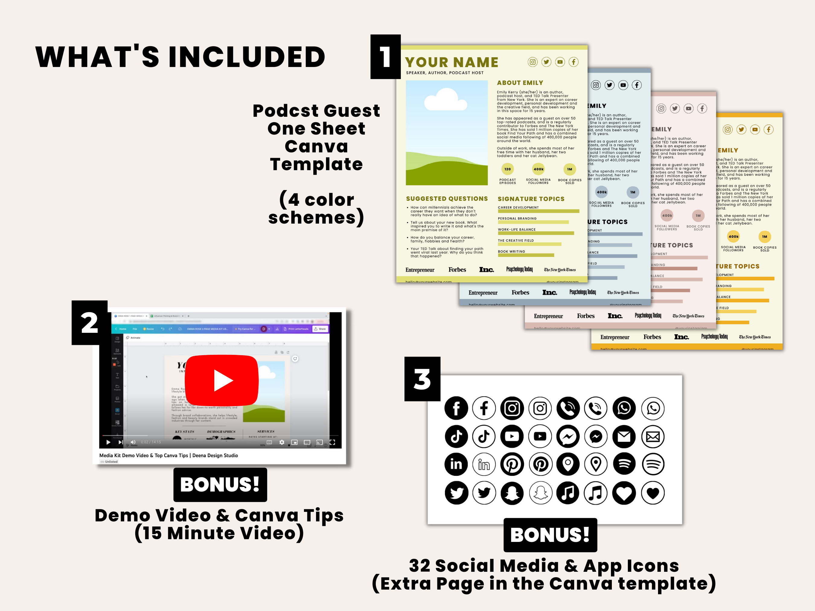 Podcast Guest One Sheet Template, Podcast Guest Template, Speaker Sheet ...