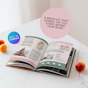 7-page Author Media Kit Canva Template, Author Press Kit, Book Media ...