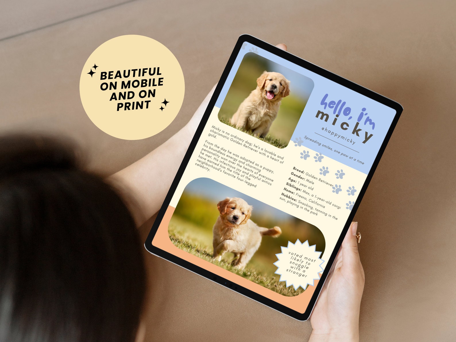 Pet Influencer Media Kit Canva Template Dogfluencer Pet Media Kit Rate ...