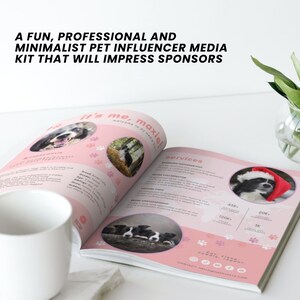 Pet Influencer Media Kit Canva Template Dogfluencer Pet Media Kit Rate ...