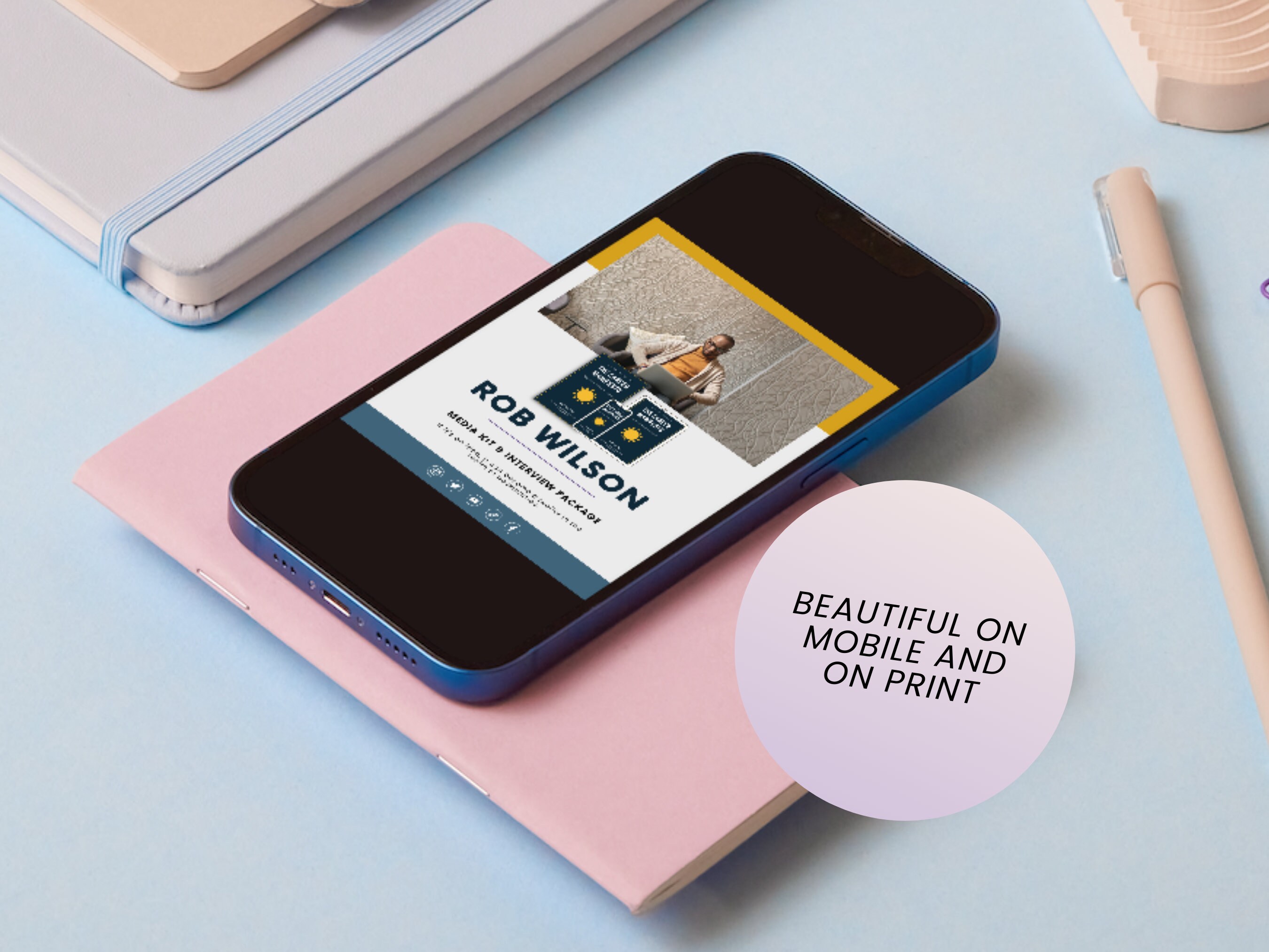 7-page Author Media Kit Canva Template, Author Press Kit, Book Media ...