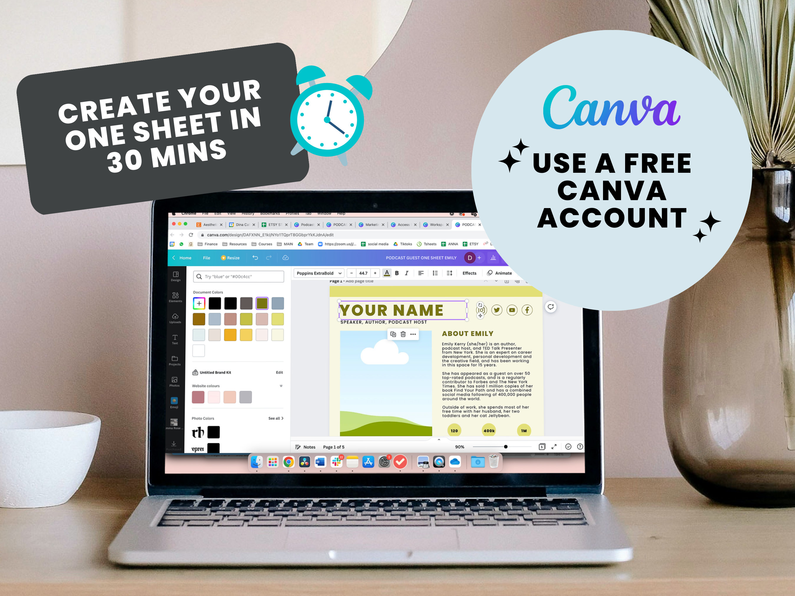 Podcast Guest One Sheet Template, Podcast Guest Template, Speaker Sheet ...