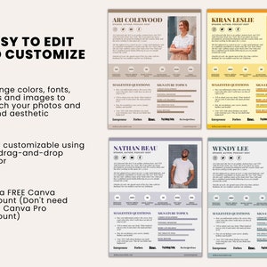 Podcast Guest One Sheet Template, Podcast Guest Template, Speaker Sheet, Speaker One Page ...