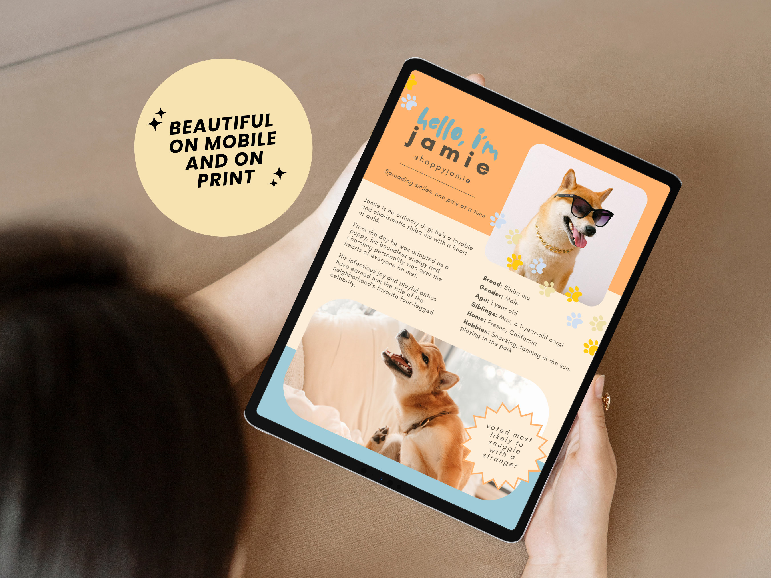 Pet Influencer Media Kit Canva Template Dogfluencer Pet Media Kit Rate ...