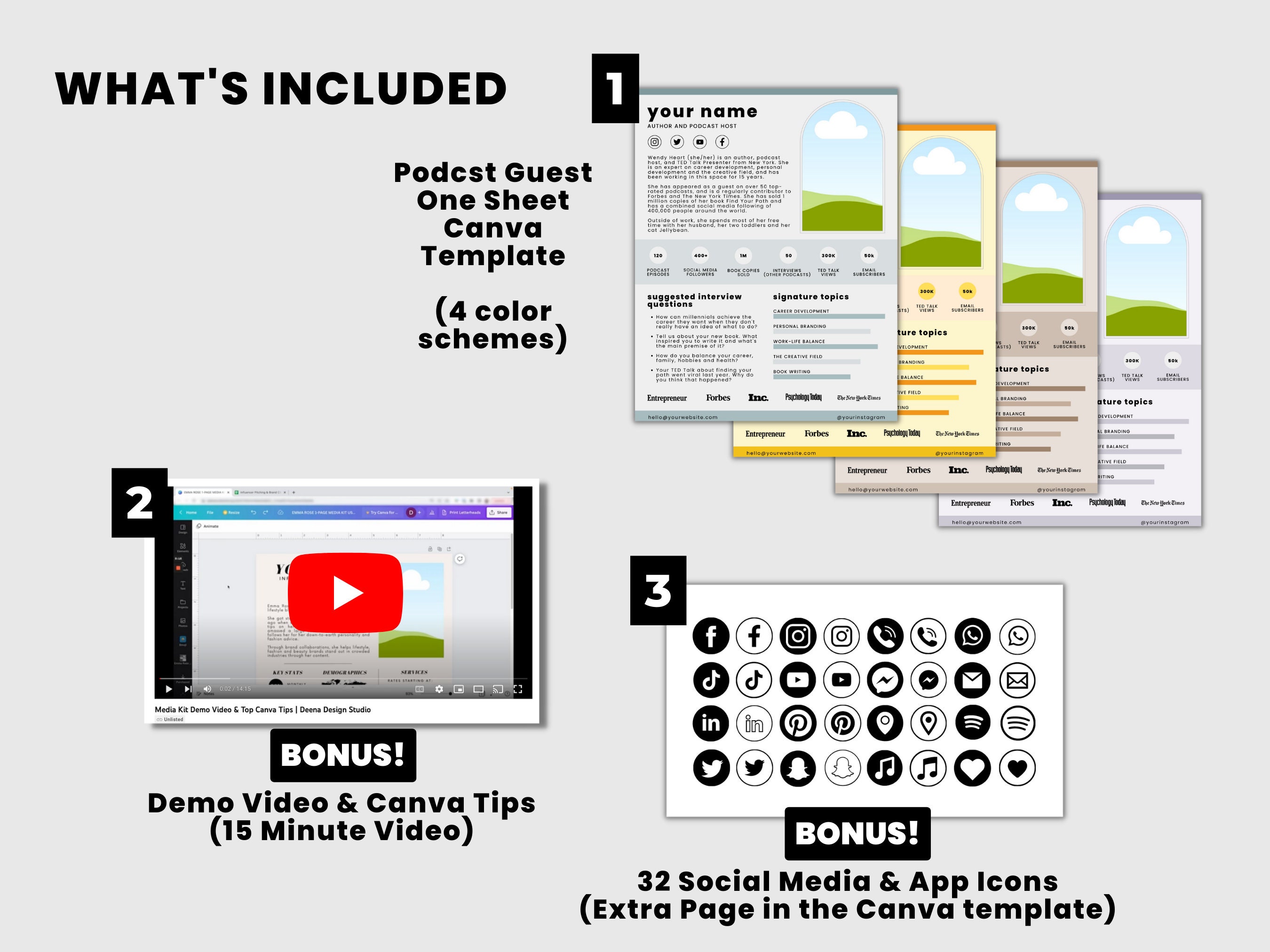 Podcast Guest One Sheet Template, Podcast Guest Template, Speaker Sheet ...