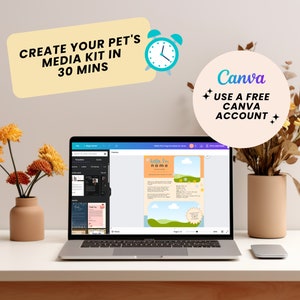 Pet Influencer Media Kit Canva Template Dogfluencer Pet Media Kit Rate ...