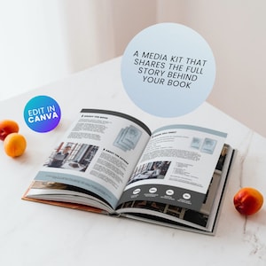 7-page Author Press Kit Canva Template, Author Media Kit, Book ...