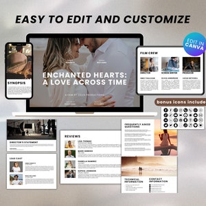 10 Page Film Press Kit Canva Template Film Media Kit Movie Press Kit ...