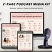 8 Page Music Electronic Press Kit, Artist Media Kit, EPK for Musicians ...