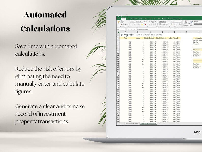Real Estate Analysis Spreadsheet Excel Templae for Real Estate Agents ...