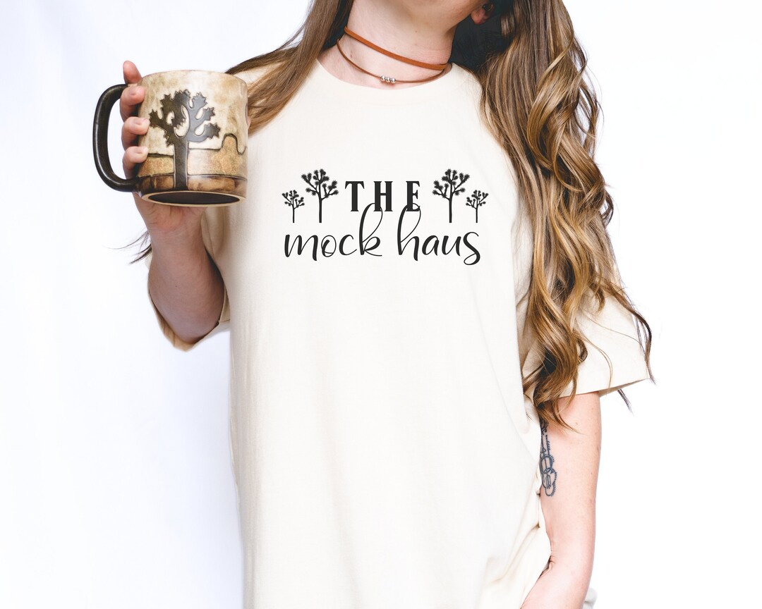 BC 3001 Soft Cream Mockup Soft Cream Model Mockup Bella Canvas ...