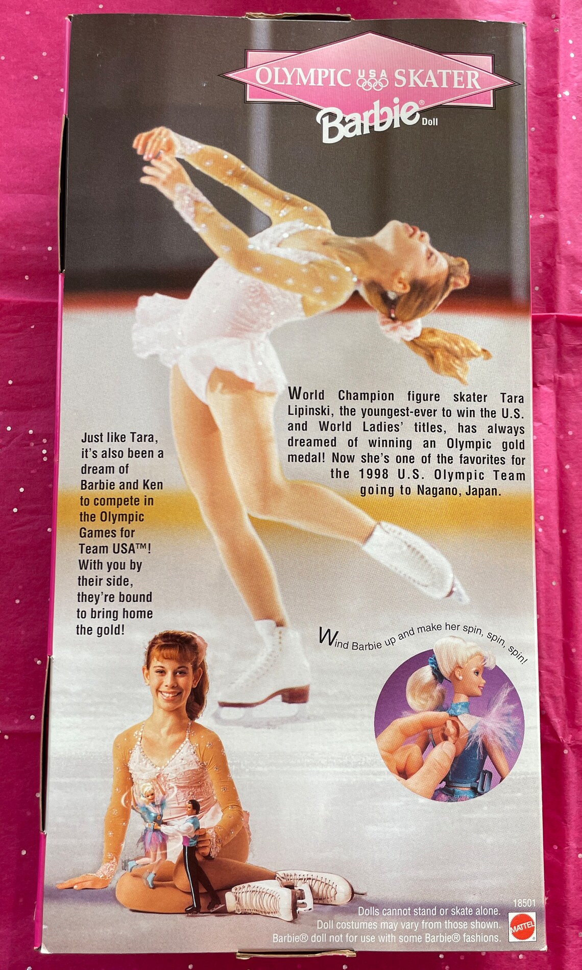 1997 Olympic Skater Barbie, Tara Lipinski World Champion Figure Skater ...