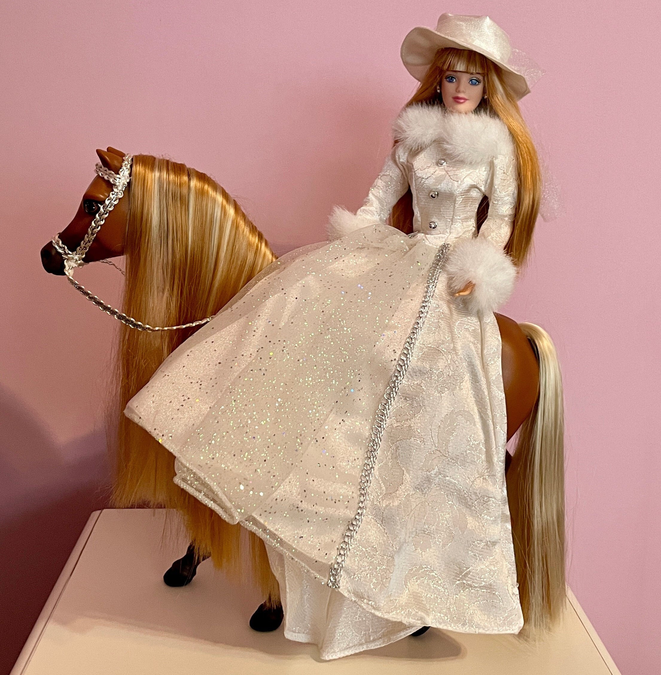 1998 Barbie Winter Ride Gift Set Barbie's Horse Mattel - Etsy