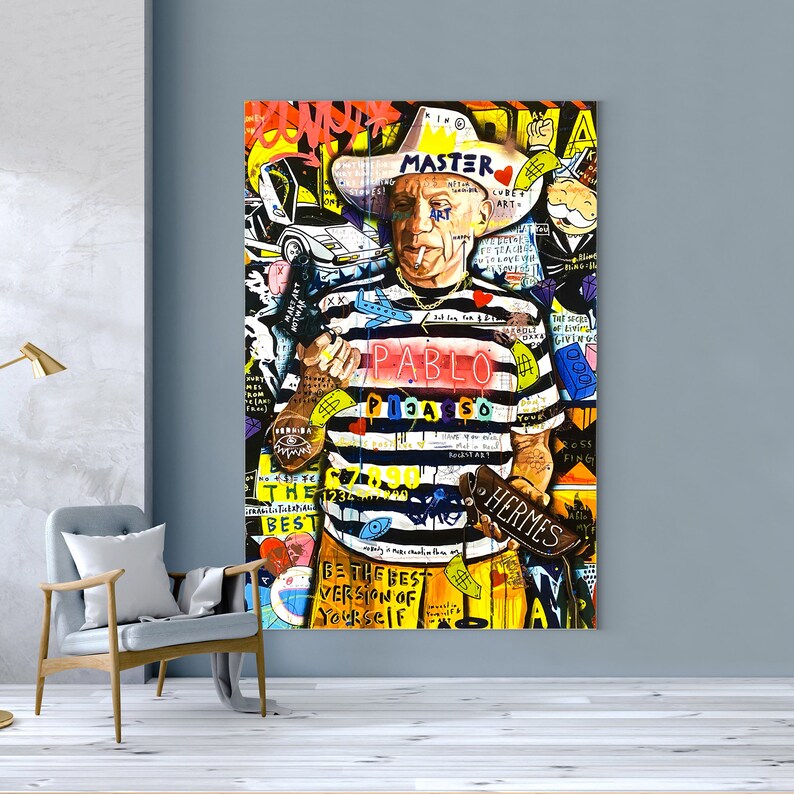 Famous Pablo Picasso Painting | Banksy Style Wall Art | Original ...
