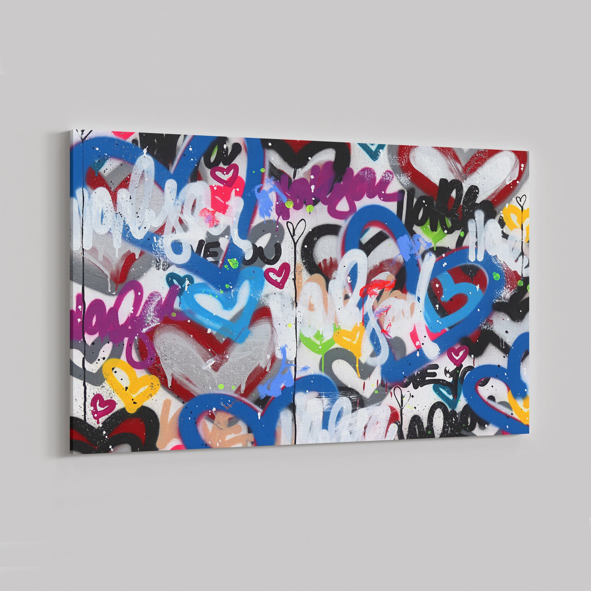 Love Being Sticky Painting Banksy Style Wall Art Original Painting 100% ...