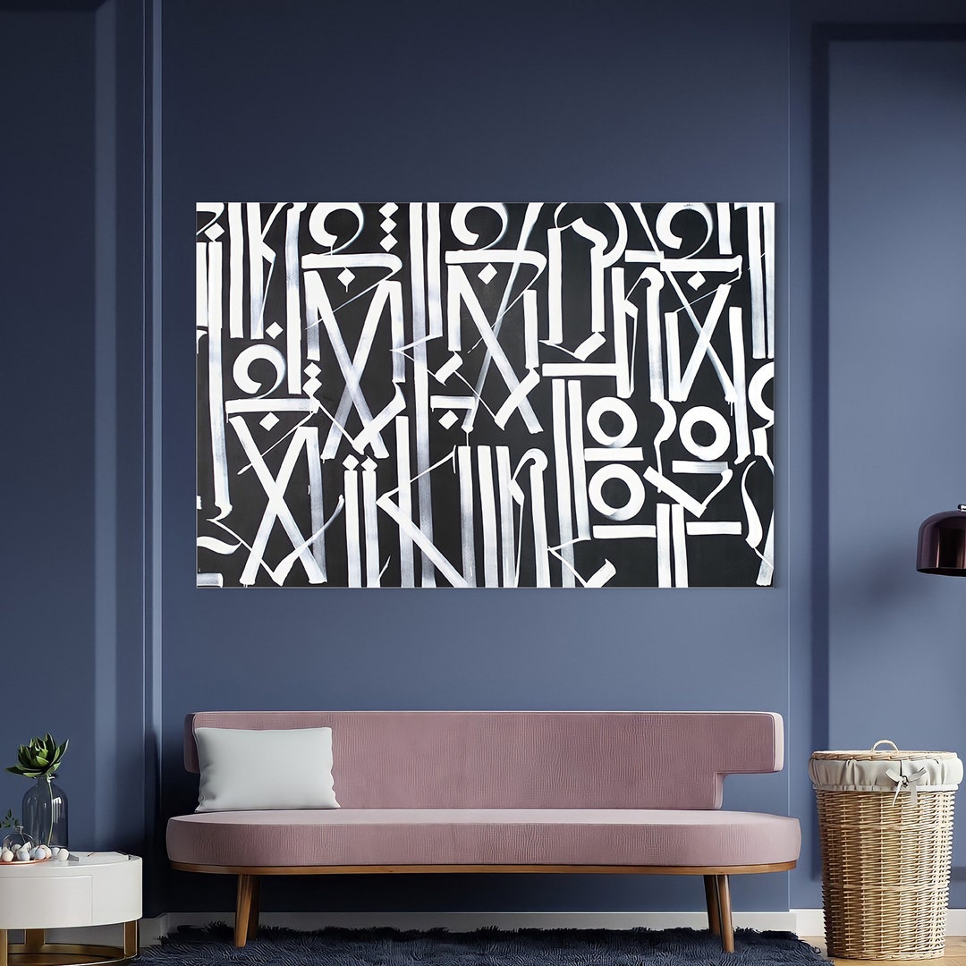 All About Lines Painting | Banksy Style Wall Art | Original Painting ...
