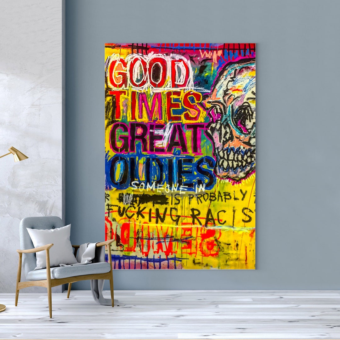 Good Times Great Oldies Painting | Banksy Style Wall Art | Original ...