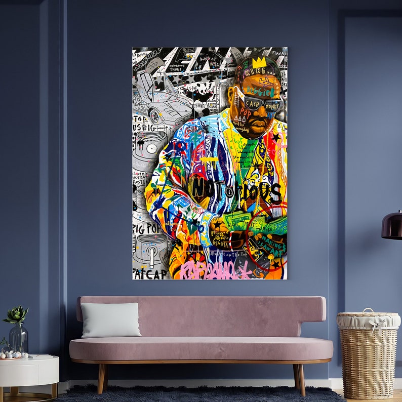 Notorious Painting | Banksy Style Wall Art | Original Painting | 100% ...