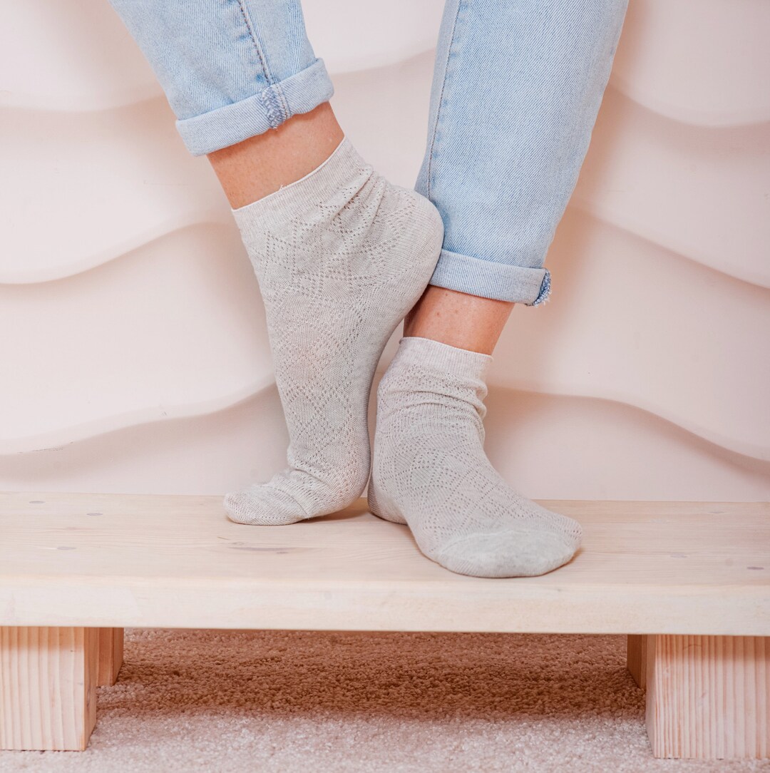 Organic Linen Socks (set of 2 Pairs). Eco Friendly Socks, Natural Socks ...