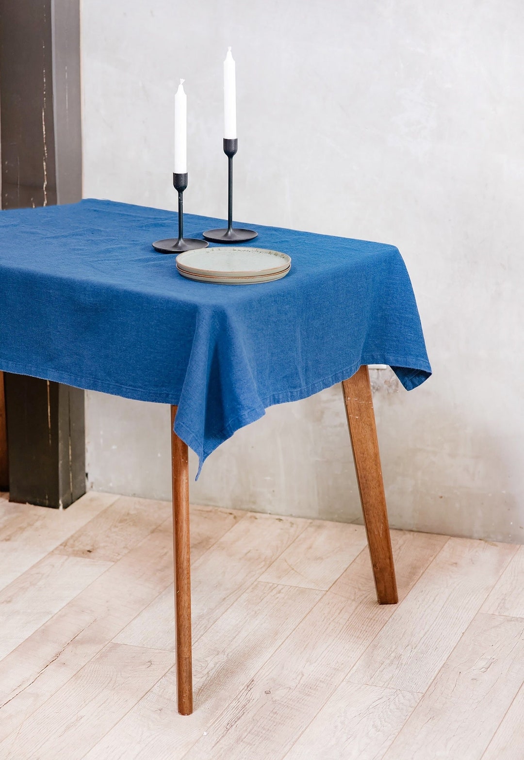 Linen Tablecloth Square Linen Vintage Table Cloth, Farmhouse Tablecloth ...