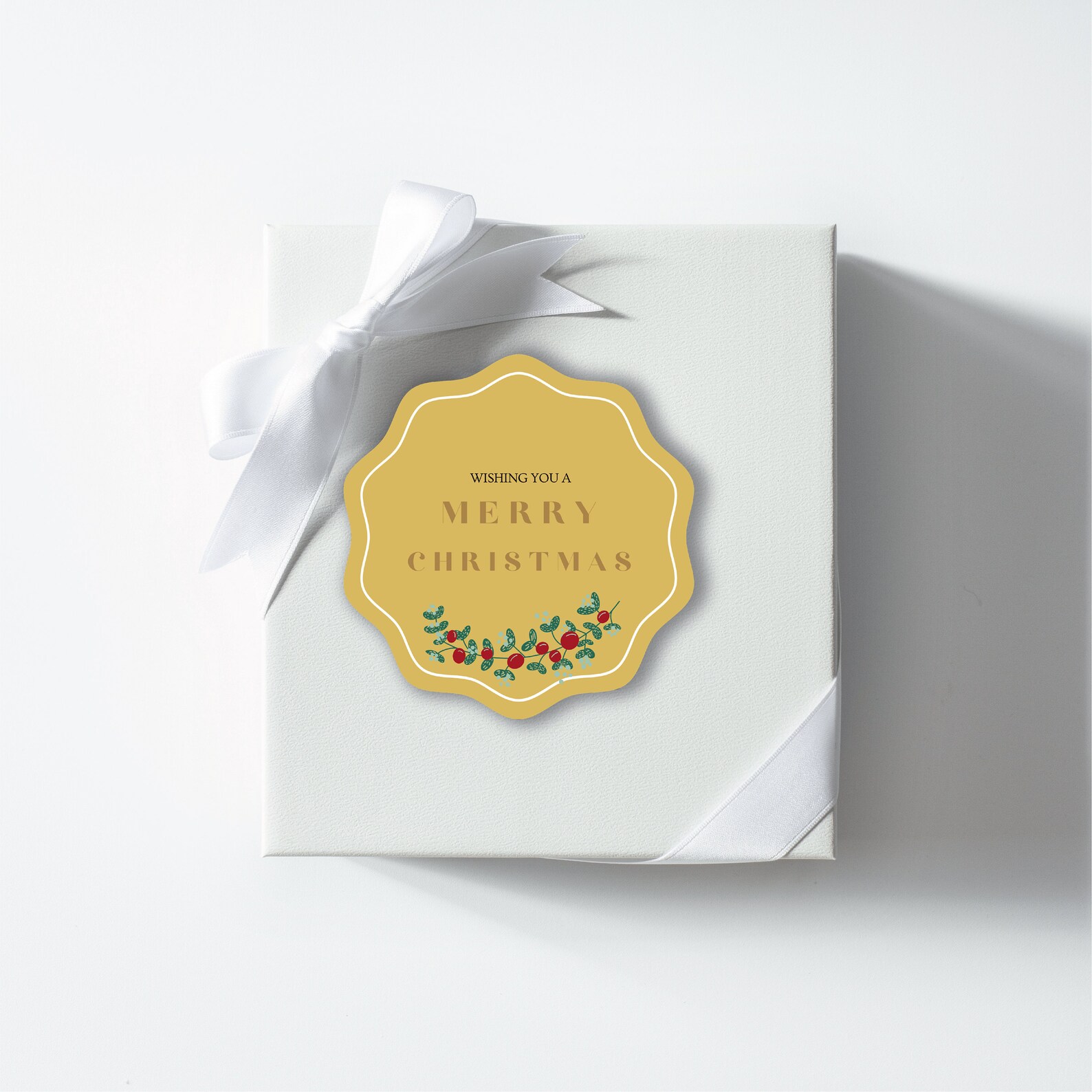 Digital Printable Christmas Gift Stickers, Holiday Gift Stickers ...