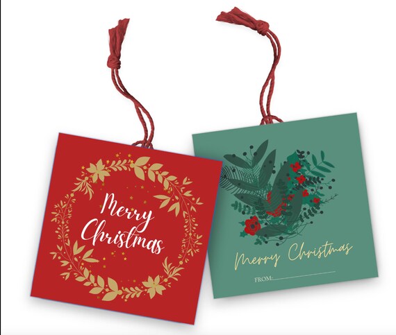 Printable Christmas Gift Tags Elegant Christmas Gift Tags - Etsy
