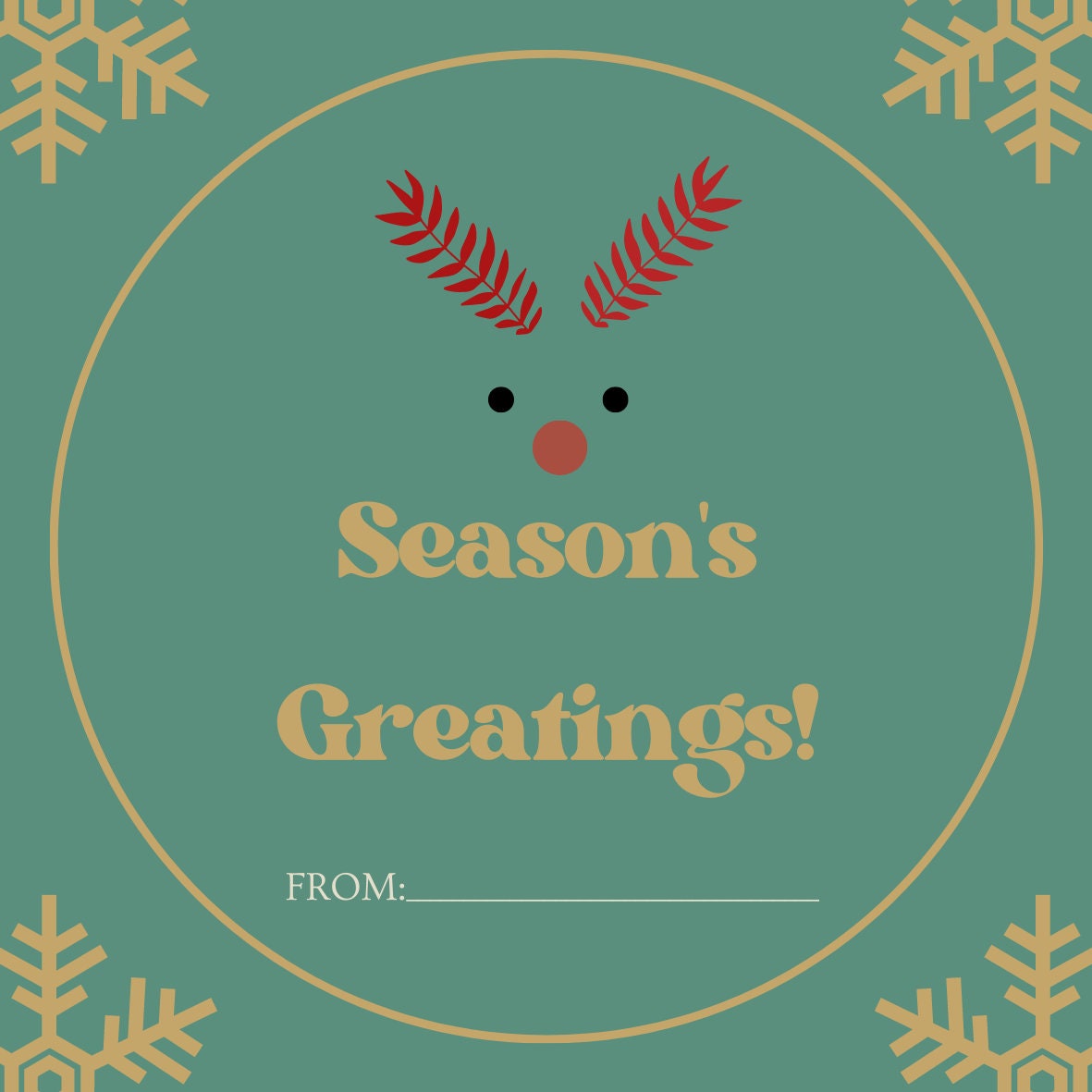 Printable Christmas Gift Tags, Elegant Christmas Gift Tags, Holiday ...