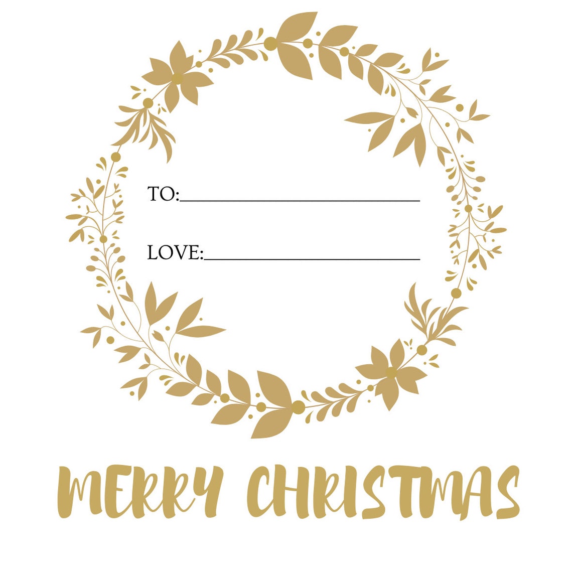 Digital Printable Christmas Gift Stickers, Holiday Gift Stickers ...