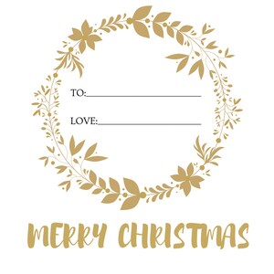 Digital Printable Christmas Gift Stickers, Holiday Gift Stickers ...
