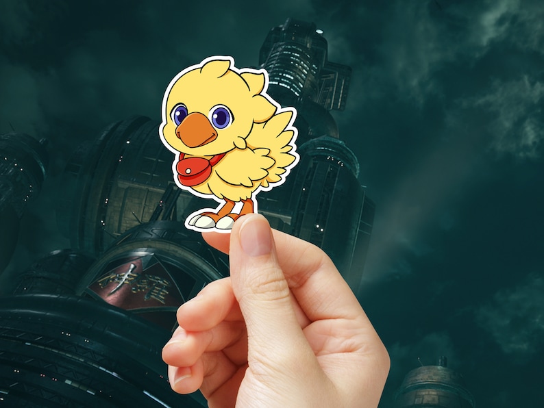 CHIBI CHOCOBO STICKER, One Piece Sticker, Final Fantasy 7, Game Sticker ...