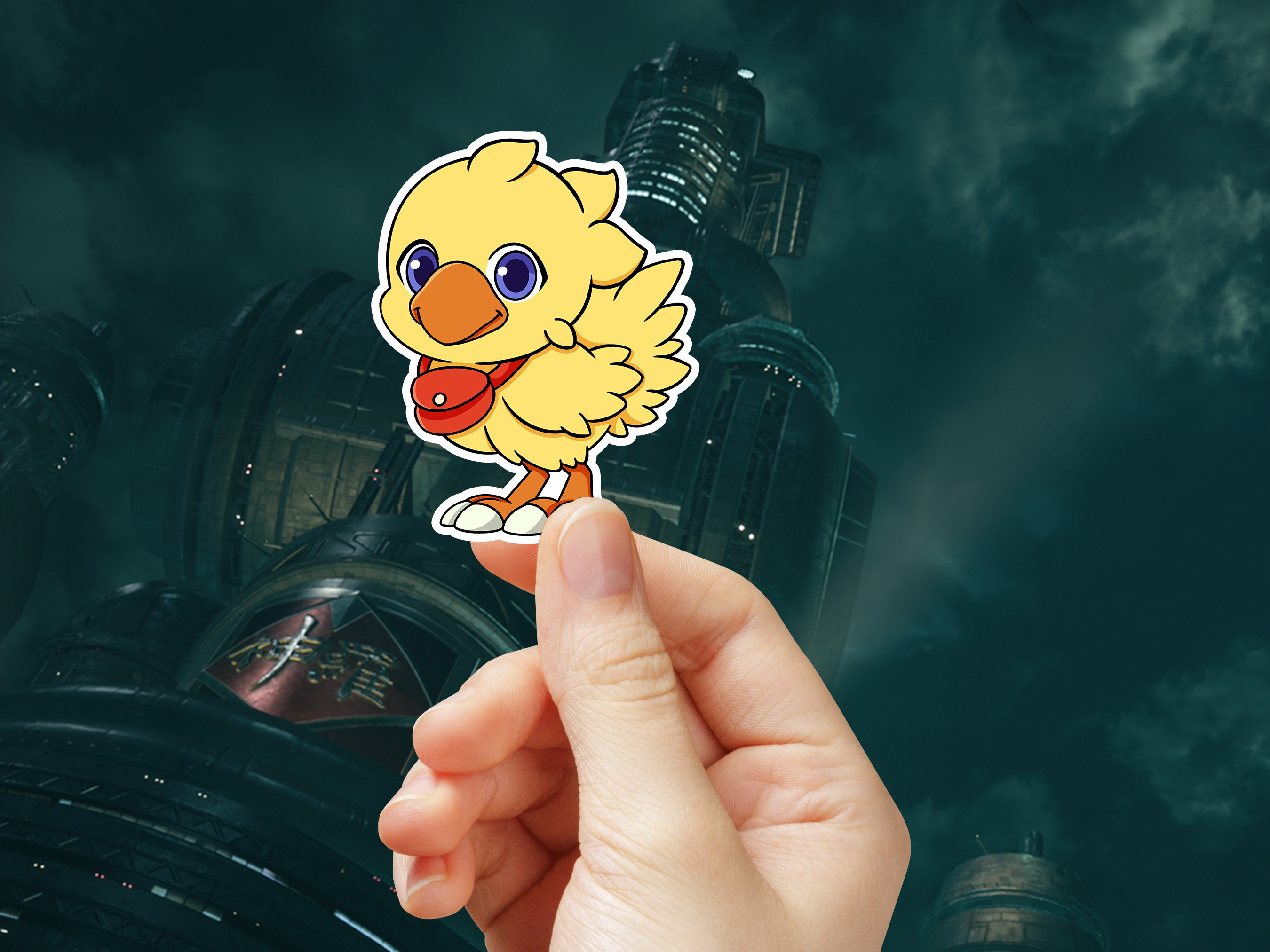 CHIBI CHOCOBO STICKER, One Piece Sticker, Final Fantasy 7, Game Sticker ...