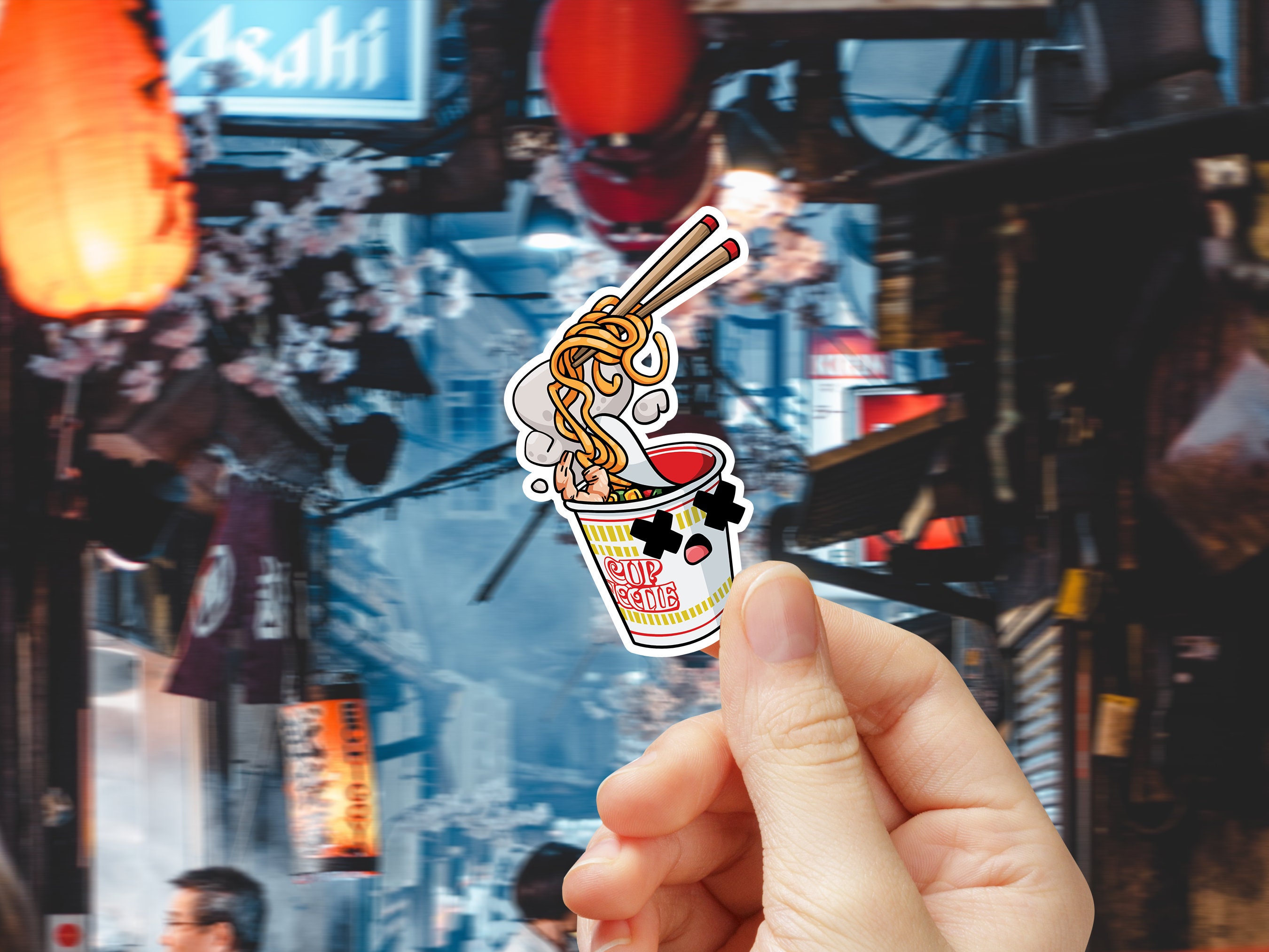 CUP NOODLE STICKER One Piece Sticker Asian Food Sticker - Etsy