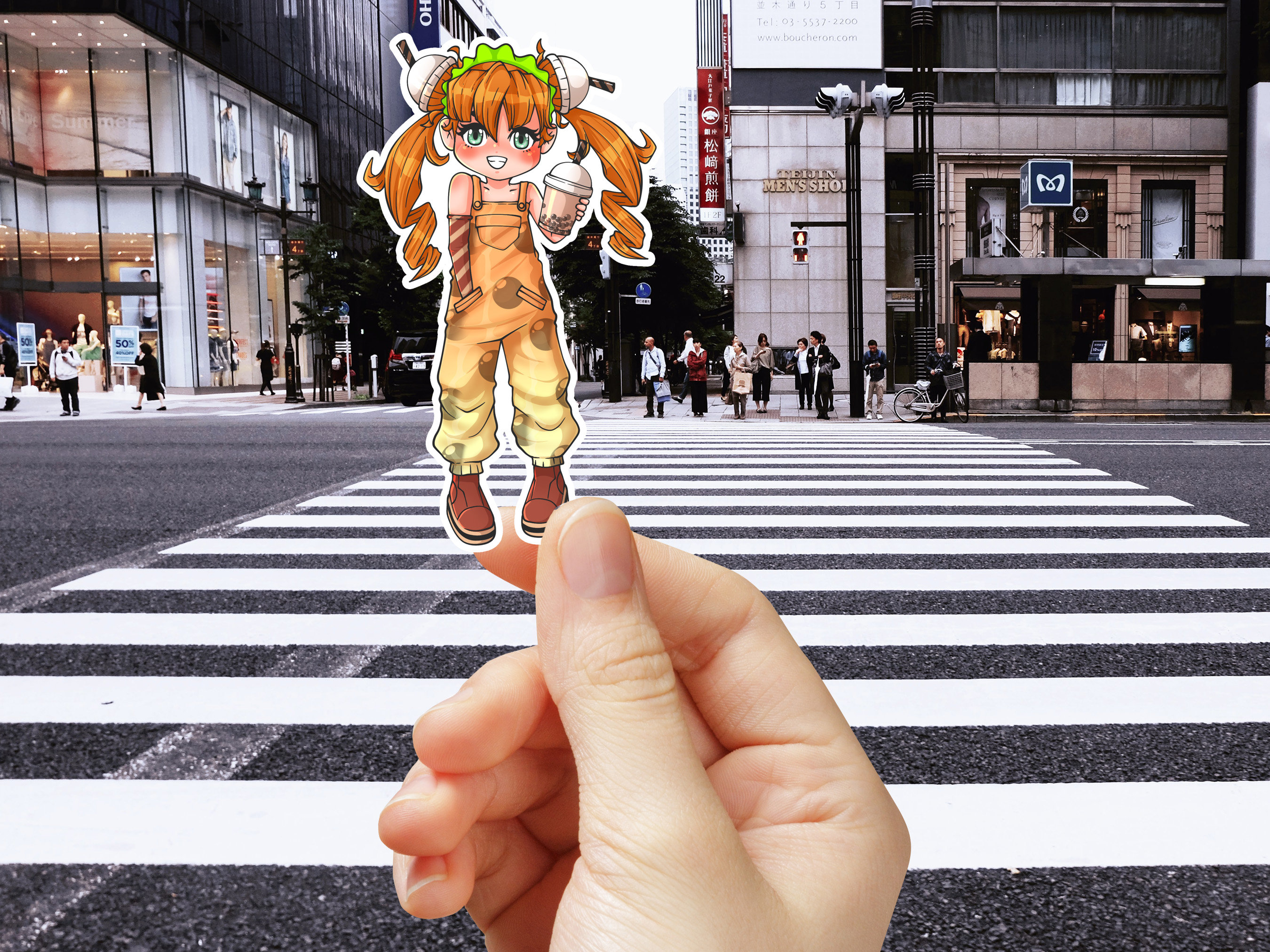 Boba Chan Sticker: Okashi Clan Bubble Tea, Glossy Vinyl - Etsy