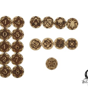 Arkham Horror LCG - Set of Wooden Chaos Tokens, 72pcs - Etsy