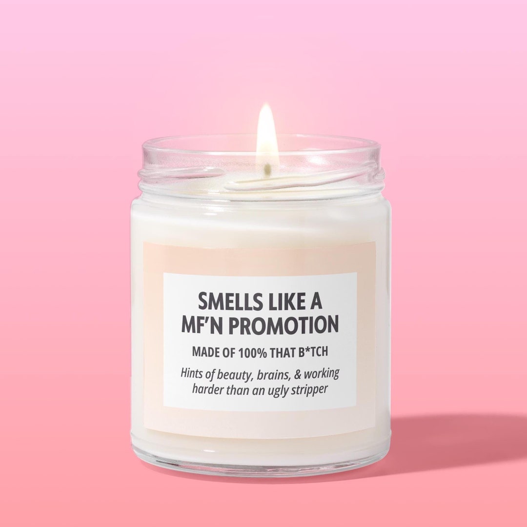 Funny Promotion Candle | Smells Like a Promotion Gift | Congratulations ...
