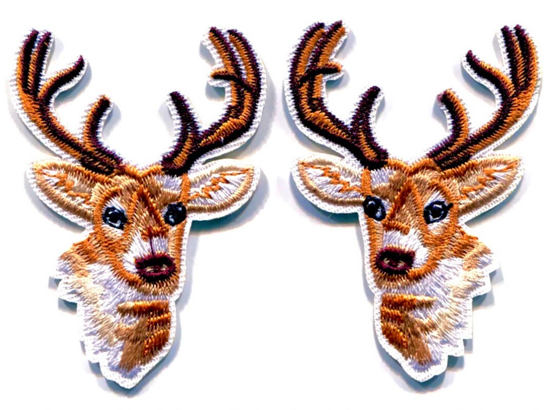 DEER Patch Iron on Patch Buck Patch Ready Logo Embroidered Brand New ...