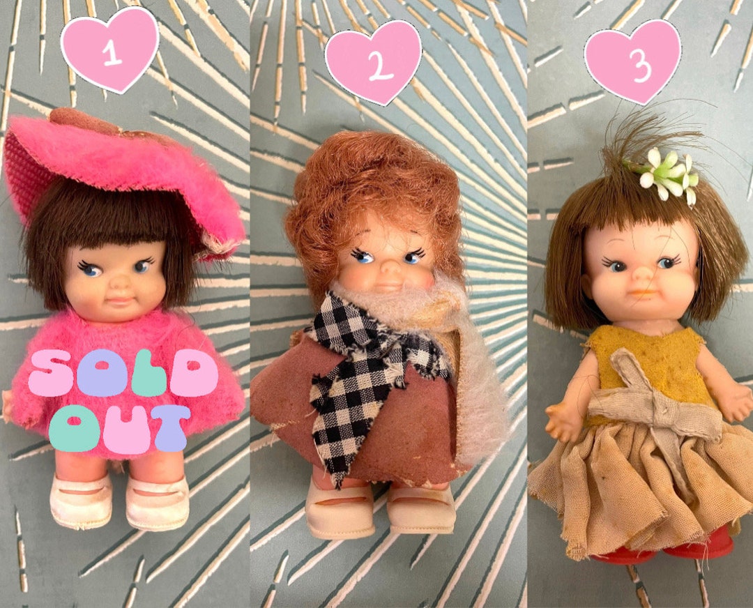 Your Choice: Vintage 1960s Baby Pee Wees Pocket Size Dolls by Uneeda ...