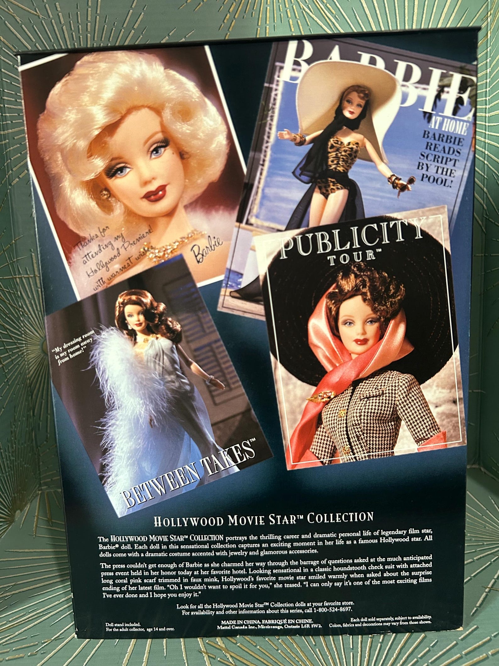 Vintage 2000 Hollywood Movie Star Collection Publicity Tour Barbie Doll ...