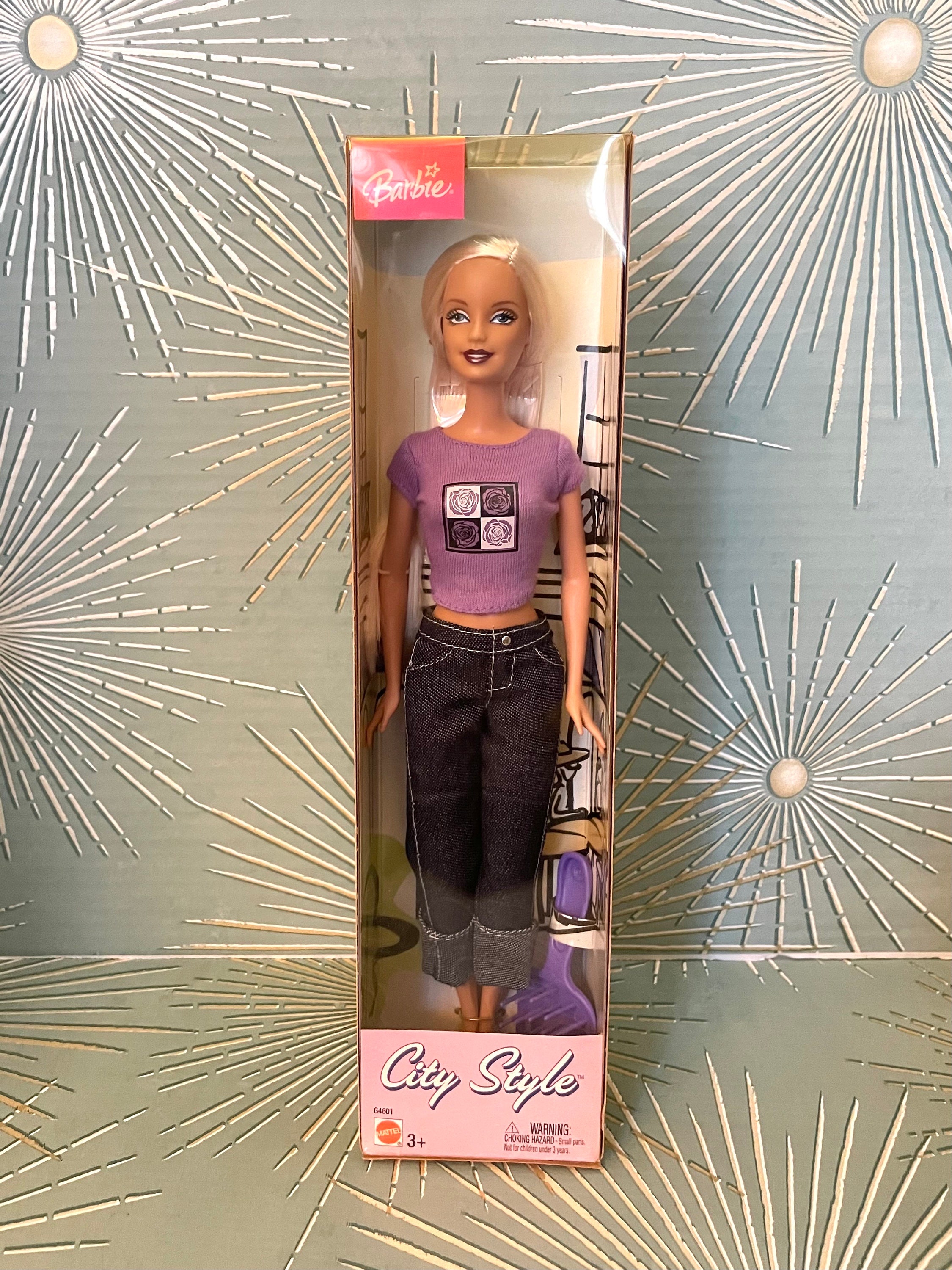 Vintage 2003 City Style Barbie Doll Purple NIB NRFB Y2K - Etsy