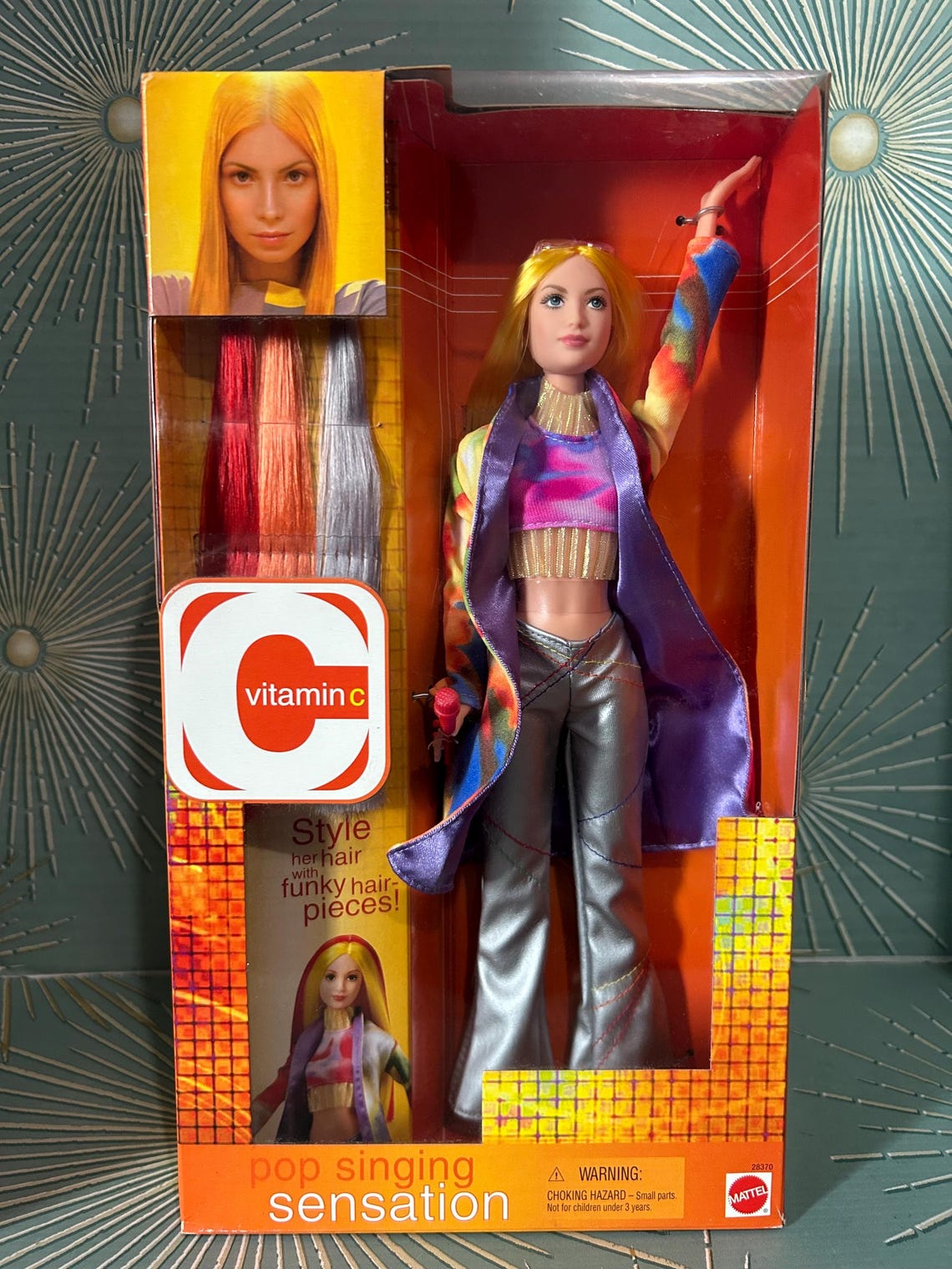 Vintage Y2K 2000 Vitamin C Pop Star Singing Sensation Doll Funky Hair ...