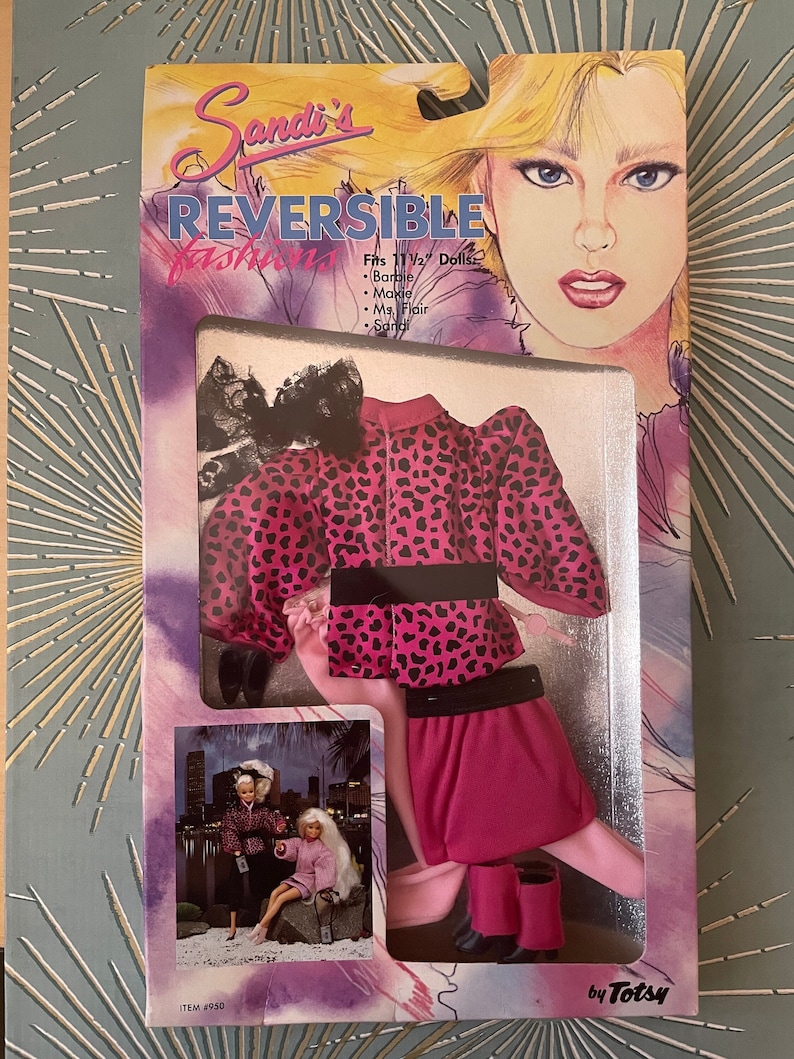 Vintage 1980s Sandi's Reversible Fashions #950 Outfit by Totsy New NRFP ...