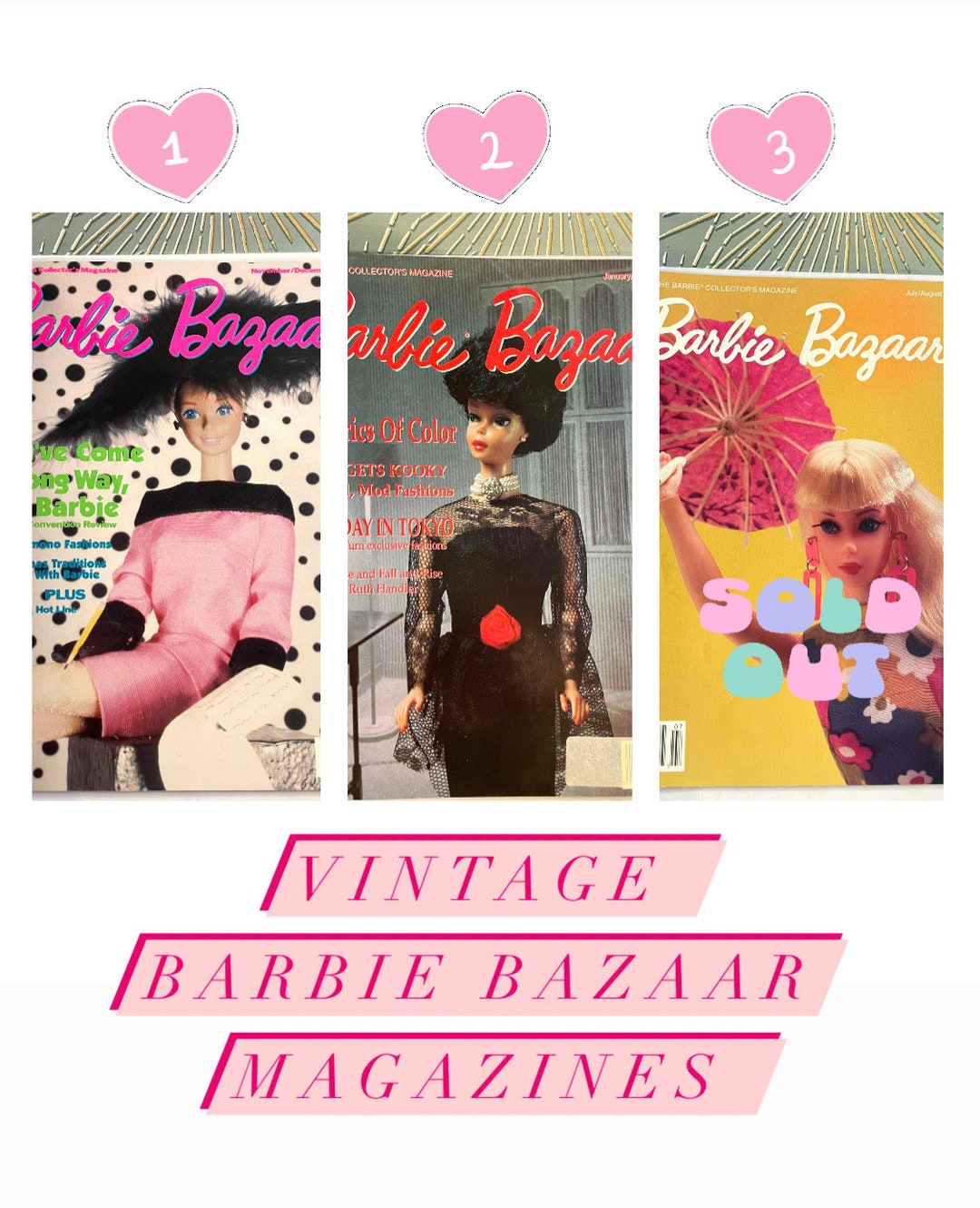 Your Choice: Rare Vintage Early 1990s Barbie Bazaar Magazines ...