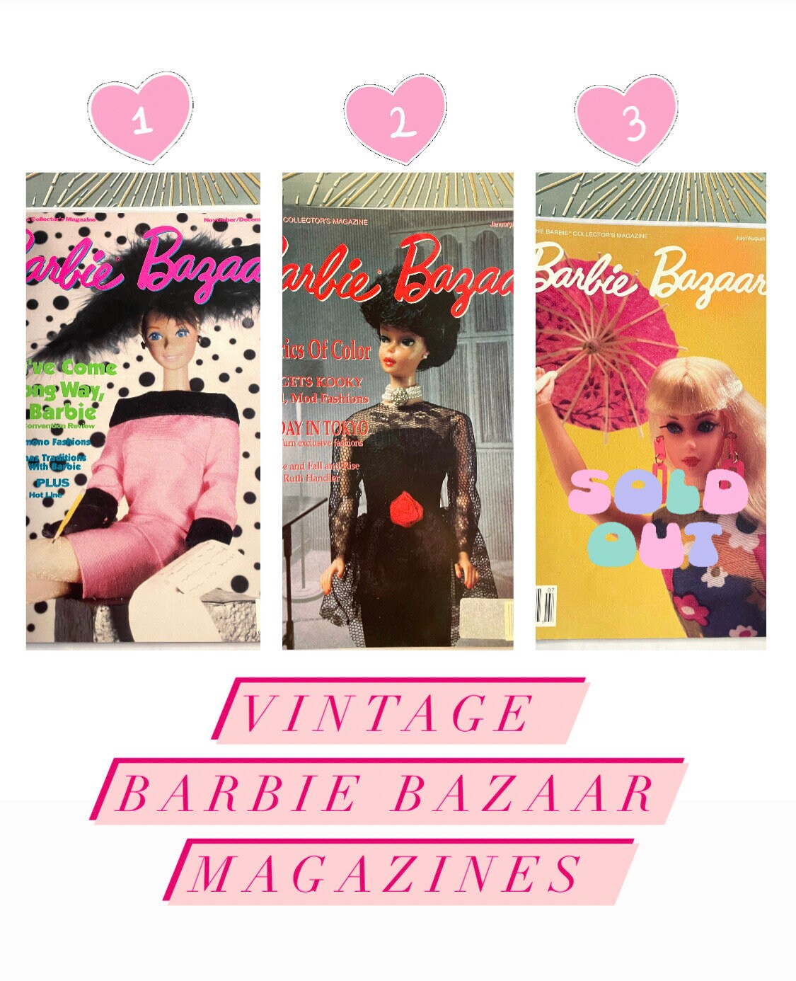 Your Choice: Rare Vintage Early 1990s Barbie Bazaar Magazines ...