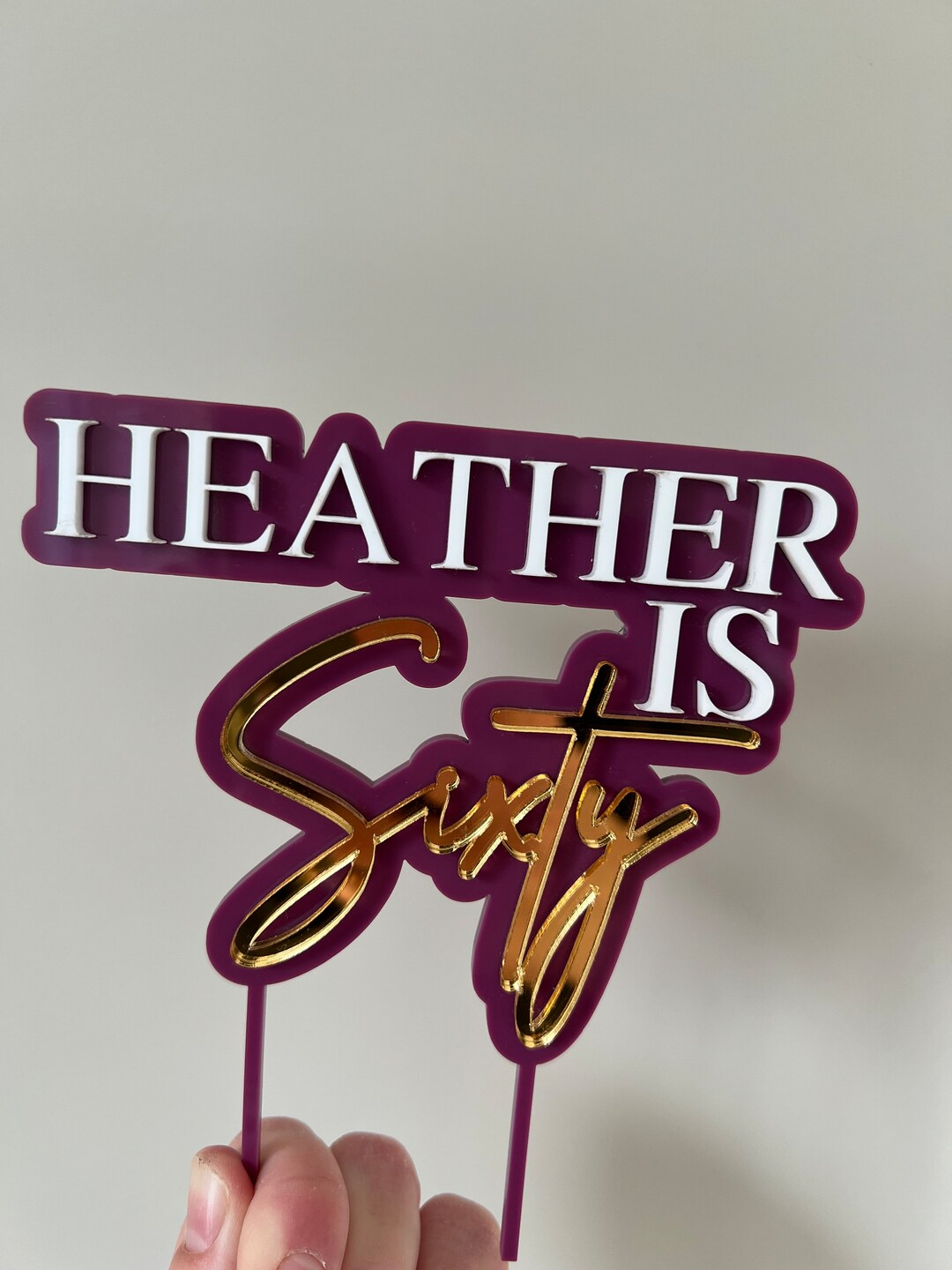 Custom Acrylic Cake Toppers, Birthday Decoration, Party Decoration ...
