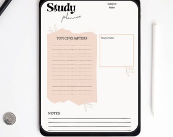 Printable Study Planner - Etsy